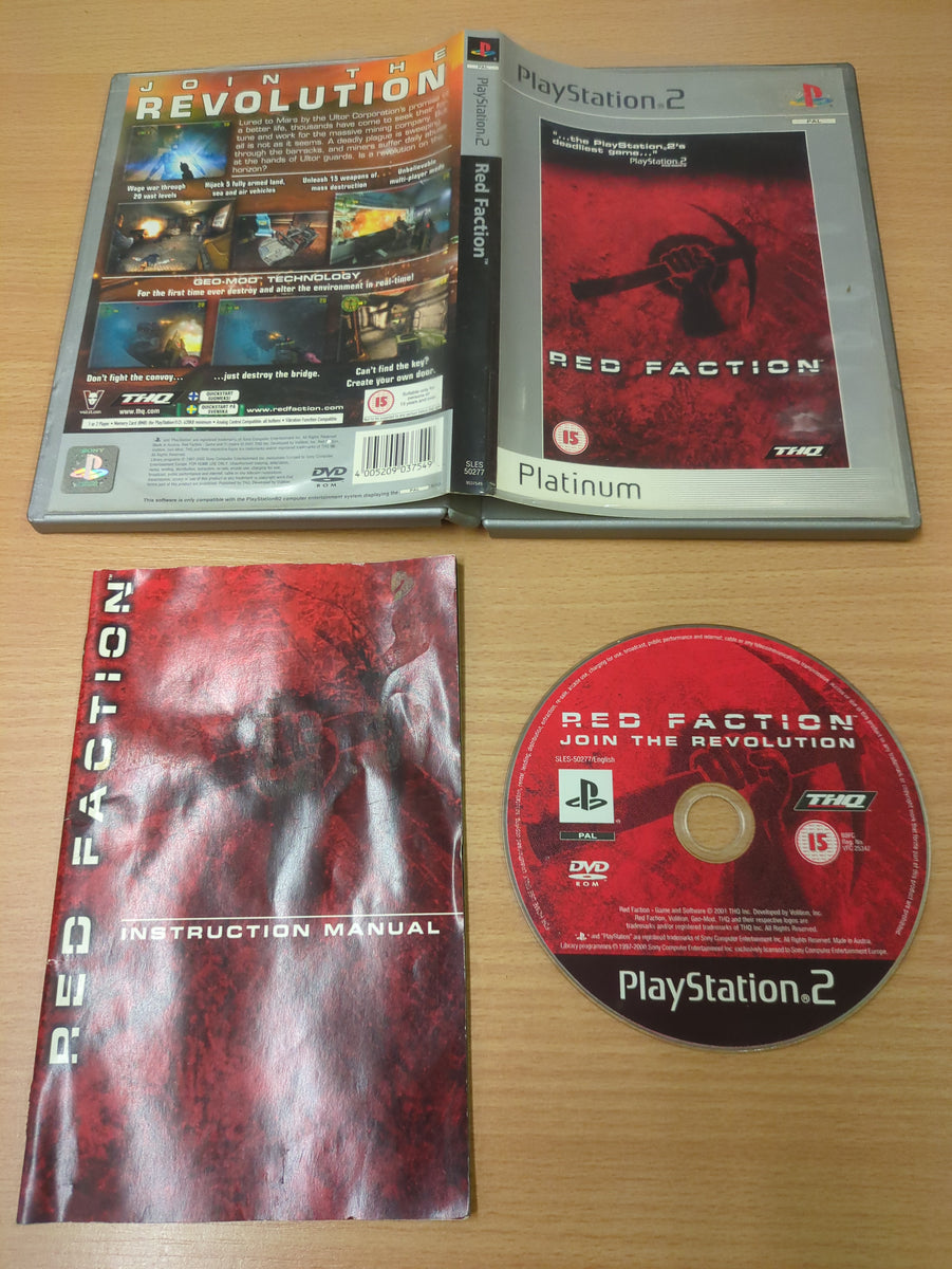 Red Faction Platinum Sony PS2 game – retro game store uk - 8BitBeyond.com