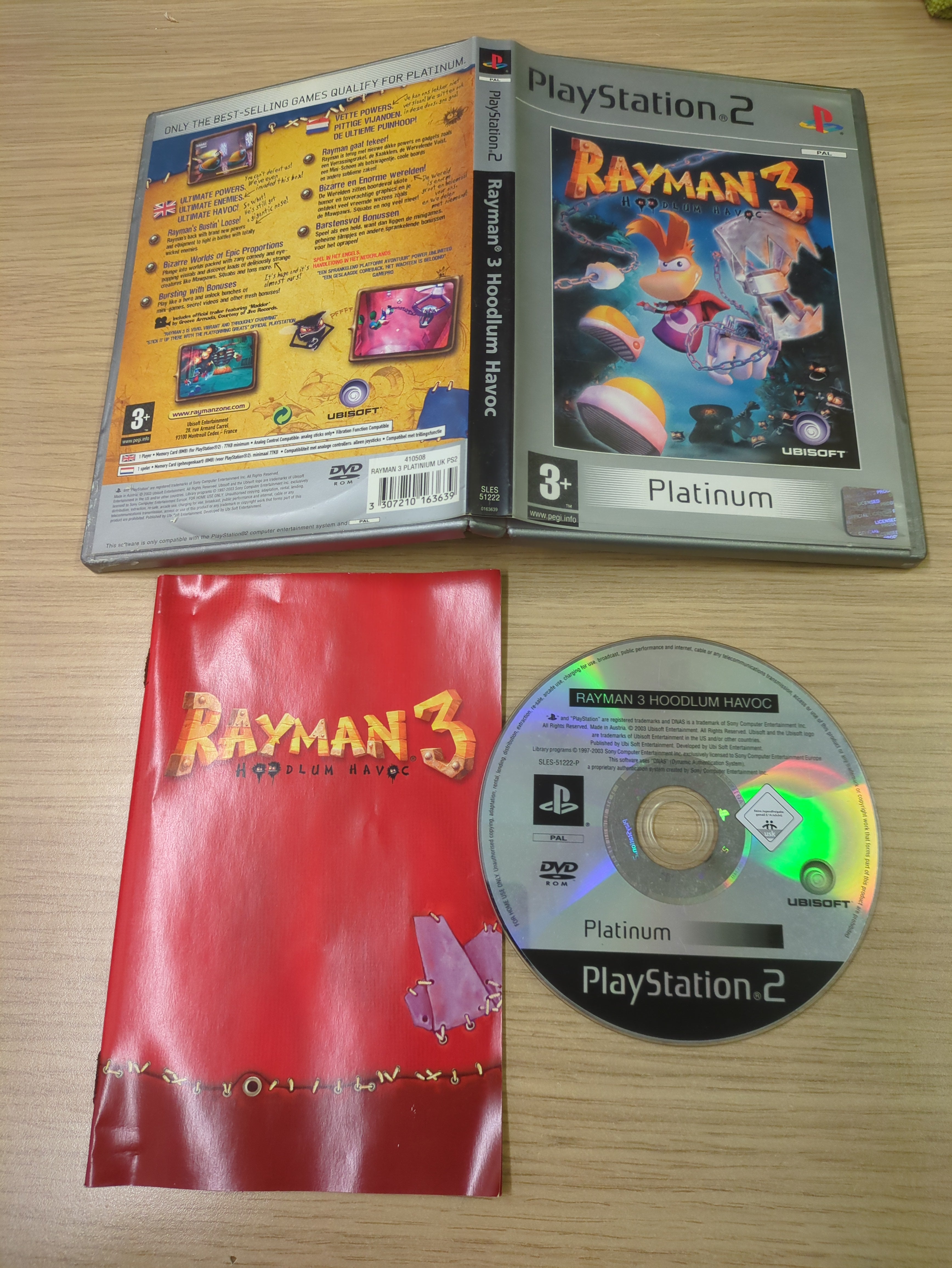 Rayman 3 Hoodlum Havoc Platinum Sony PS2 game – retro game store uk ...