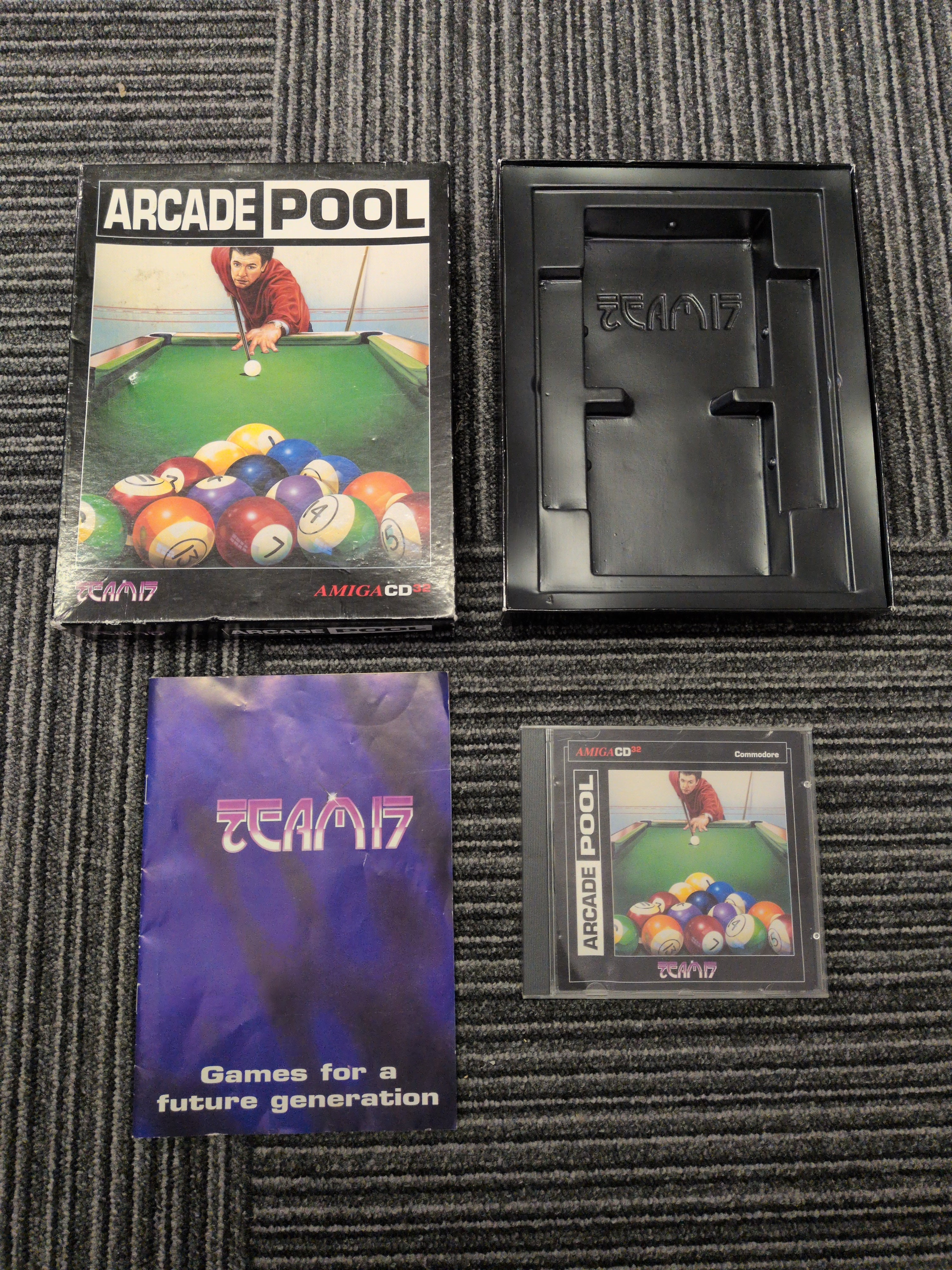 Arcade Pool Commodore Amiga CD32 game – retro game store uk ...