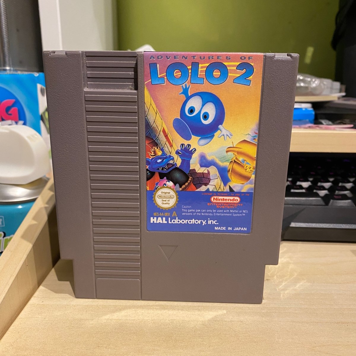 Adventures of lolo 2 Nes game cart only – retro game store uk ...