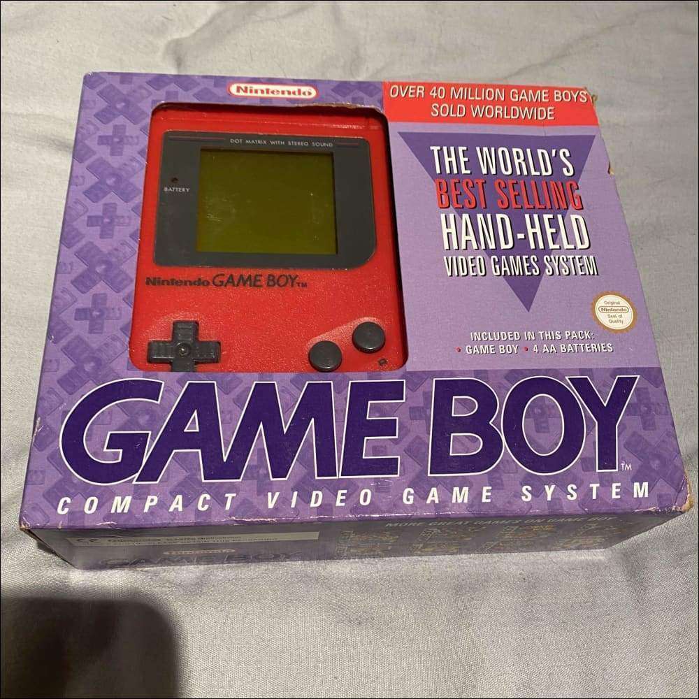 Red game boy console boxed 109.99 8BitBeyond – retro game store uk ...