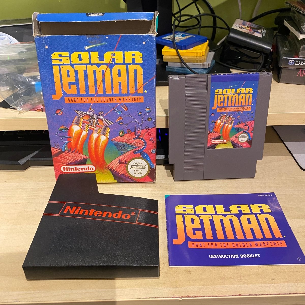 Solar jetman Nes game complete – retro game store uk - 8BitBeyond.com