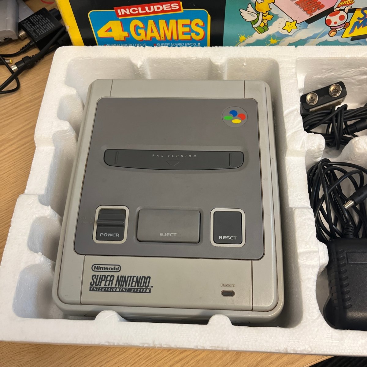 Super Nintendo Yellow all stars boxed console 99.99 8BitBeyond – retro ...