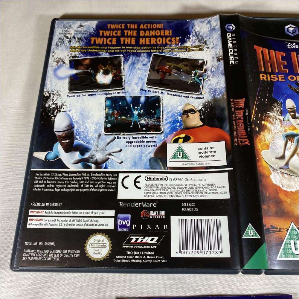 The Incredibles Rise of the underminor Nintendo GameCube game complete ...