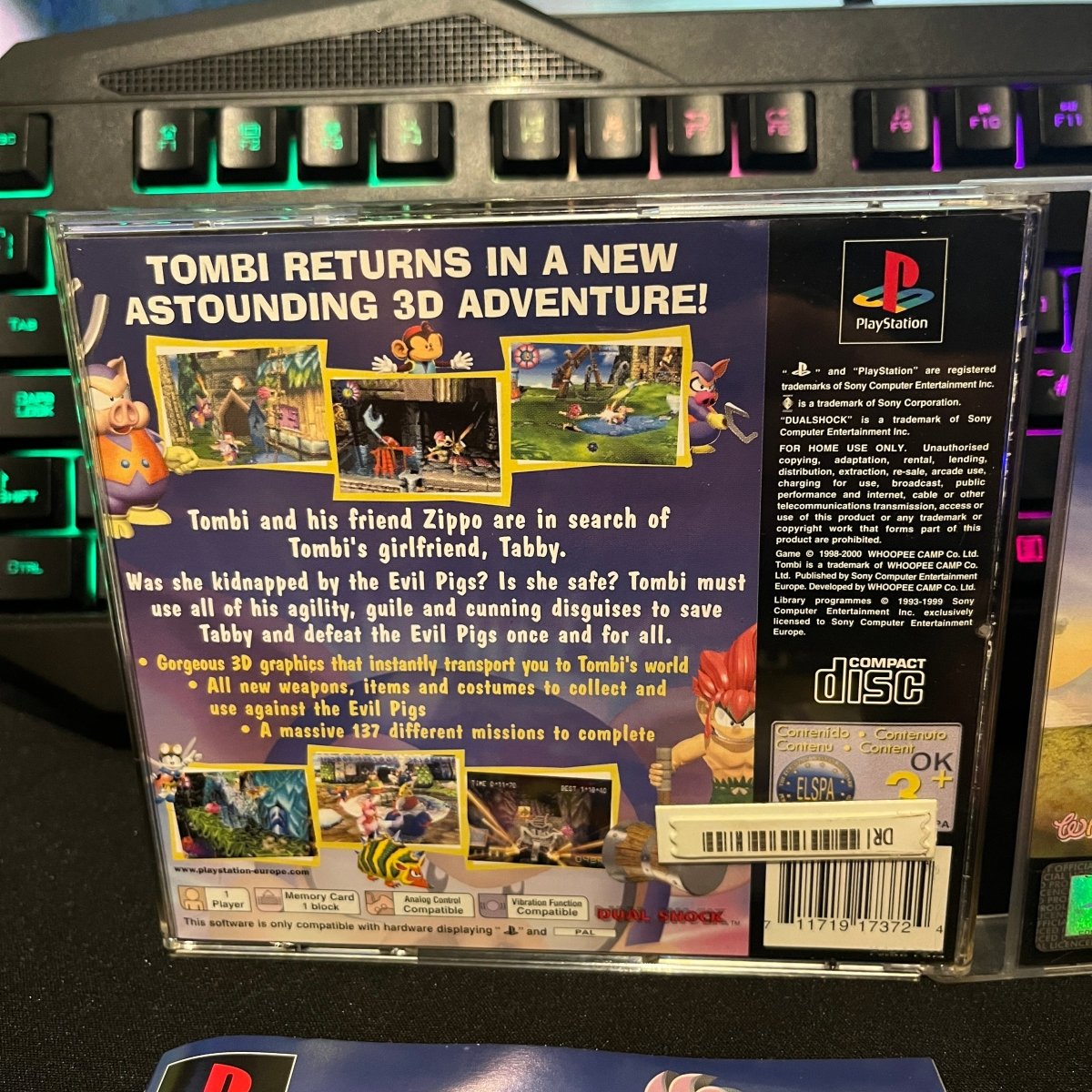Tombi 2 ps1 game complete – retro game store uk - 8BitBeyond.com